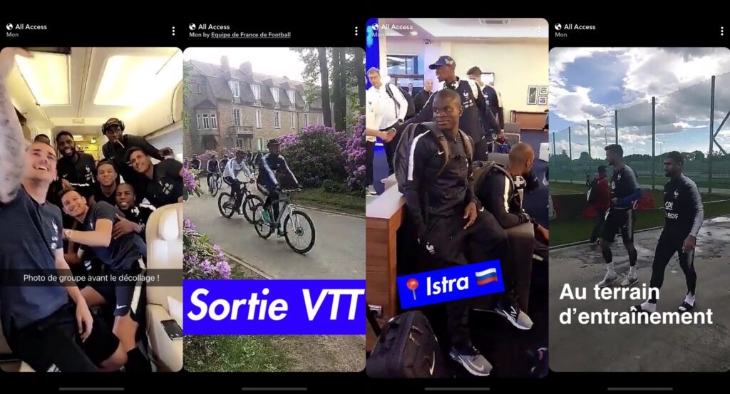 Snapchat, Instagram... Comment suivre les coulisses de l’équipe de ...