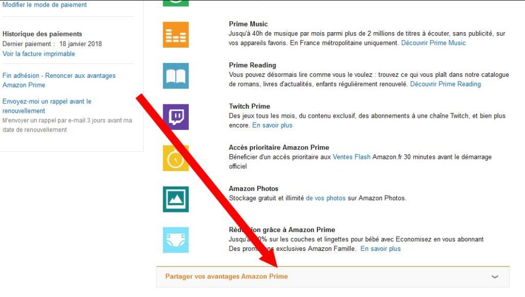 Comment partager son compte Amazon Prime avec un proche