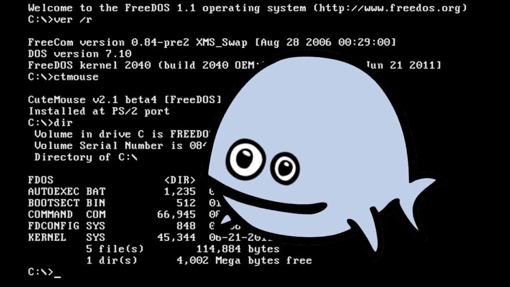 Le système d’exploitation open source FreeDOS fête ses 25 ans