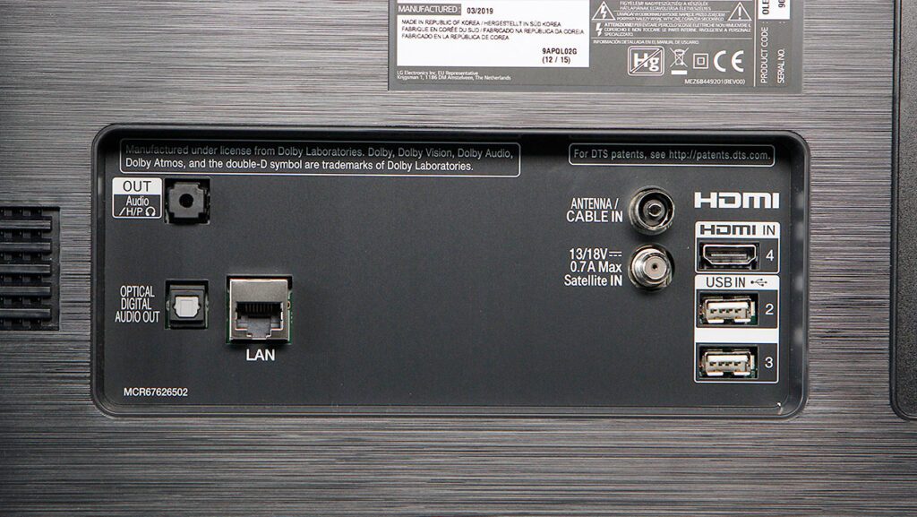 LG OLED55E9 - Fiche technique - 01net.com