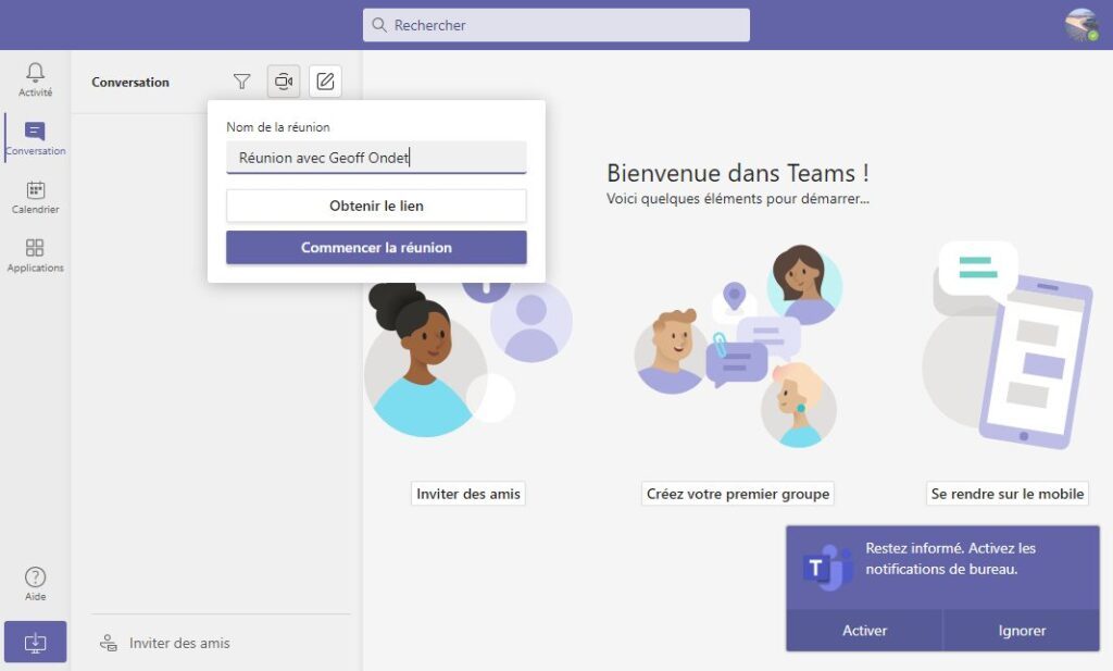 Microsoft Teams propose désormais de faire des appels de 24h depuis ...