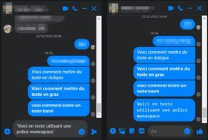 How to format the text of your messages in Facebook Messenger - Techzle