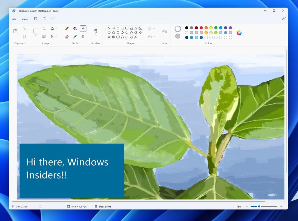 Windows 11 : voici à quoi ressemble la nouvelle interface de Paint