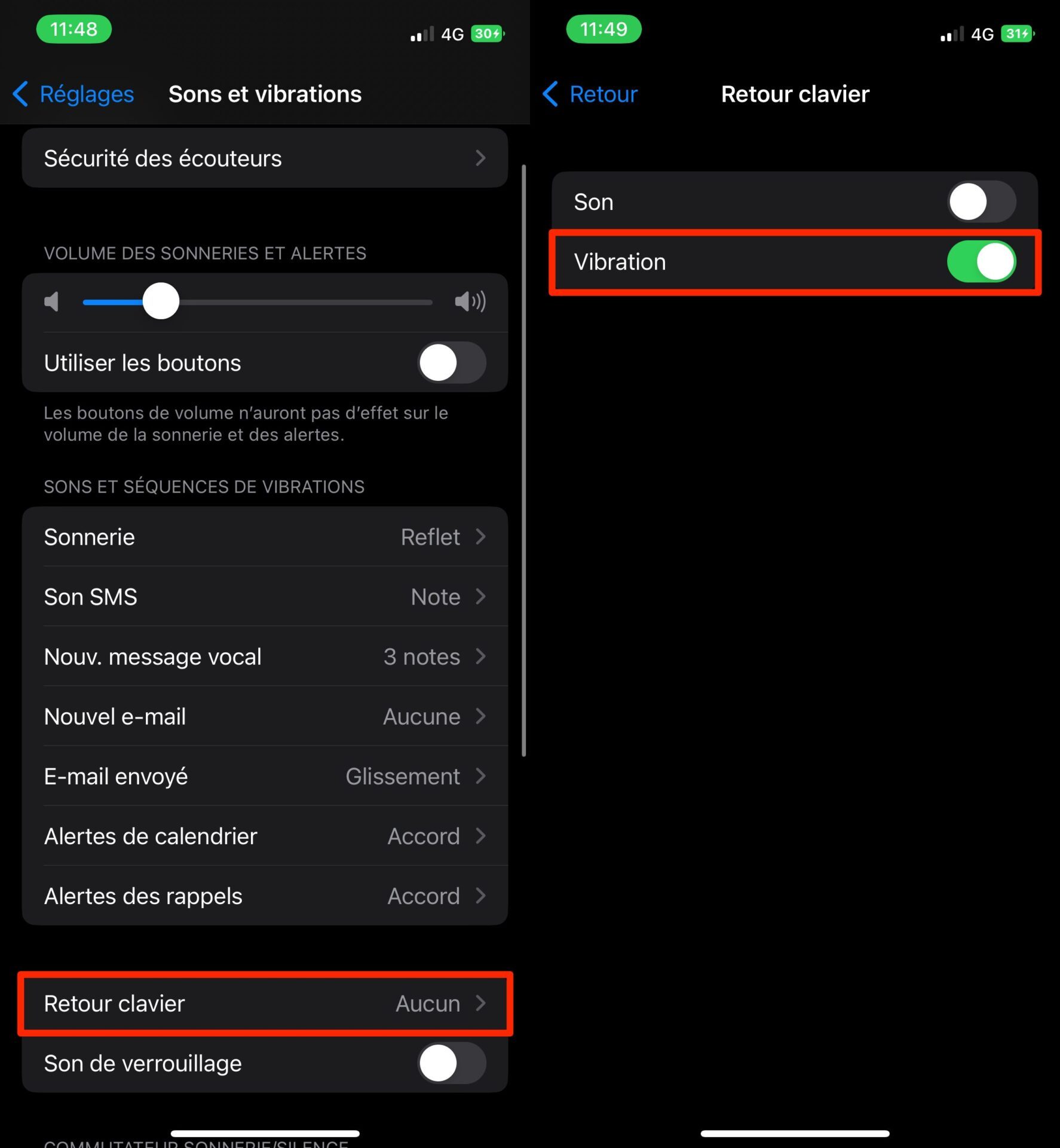 iOS 16 : comment activer le retour haptique du clavier de l'iPhone