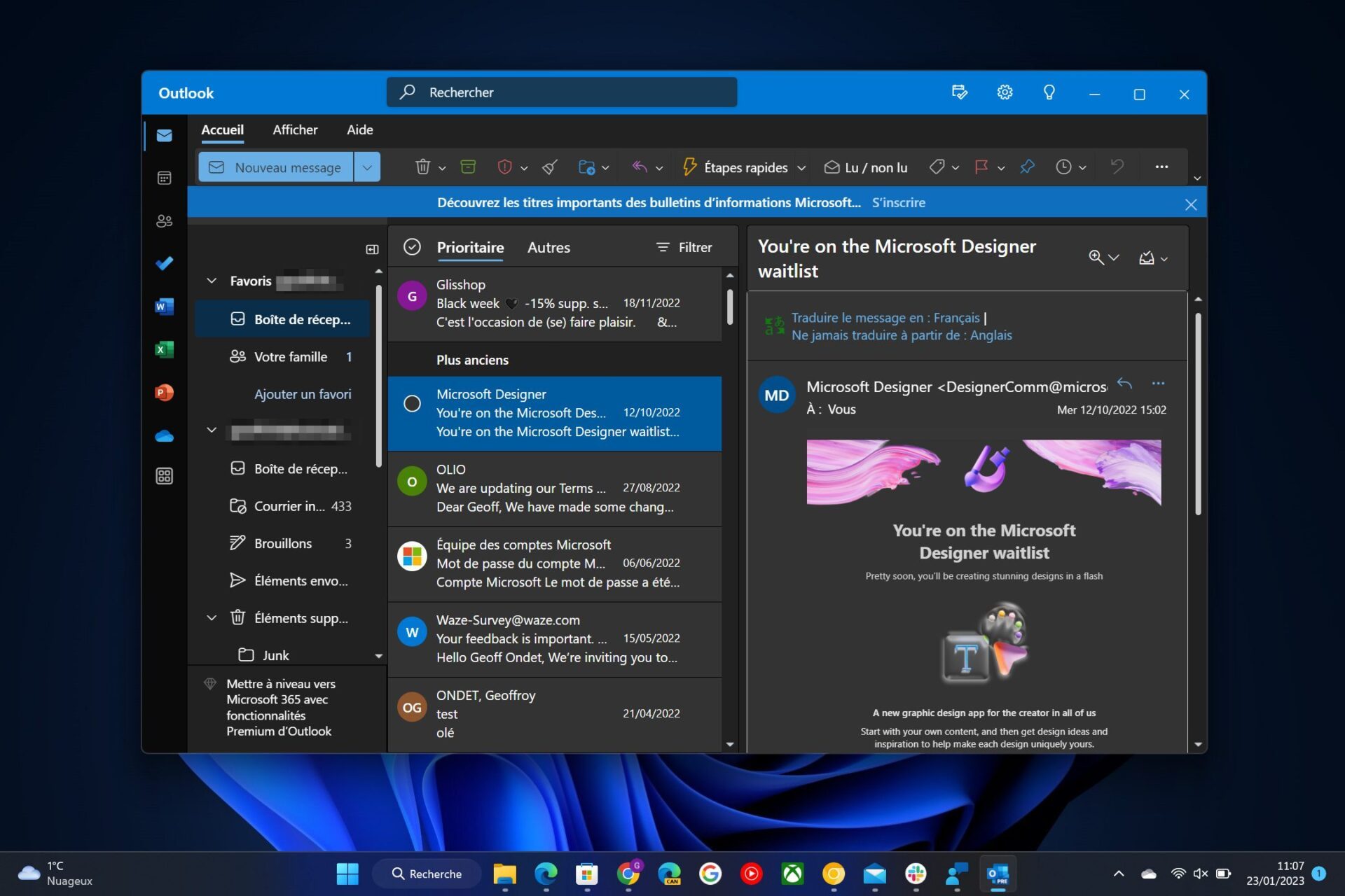 One Outlook, le nouveau client mail de Microsoft serait sur le point de ...