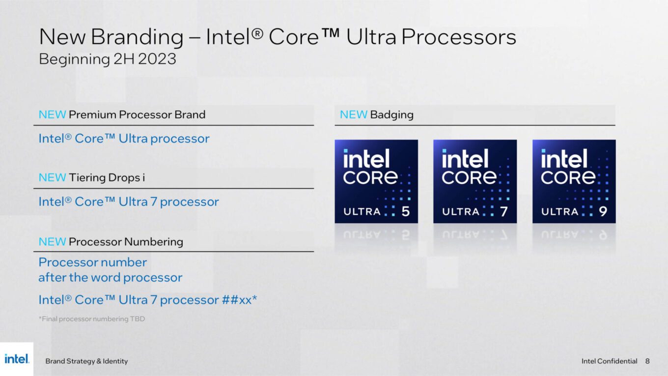 Core et Core Ultra : Intel dépoussière (un peu) la nomenclature de ses ...