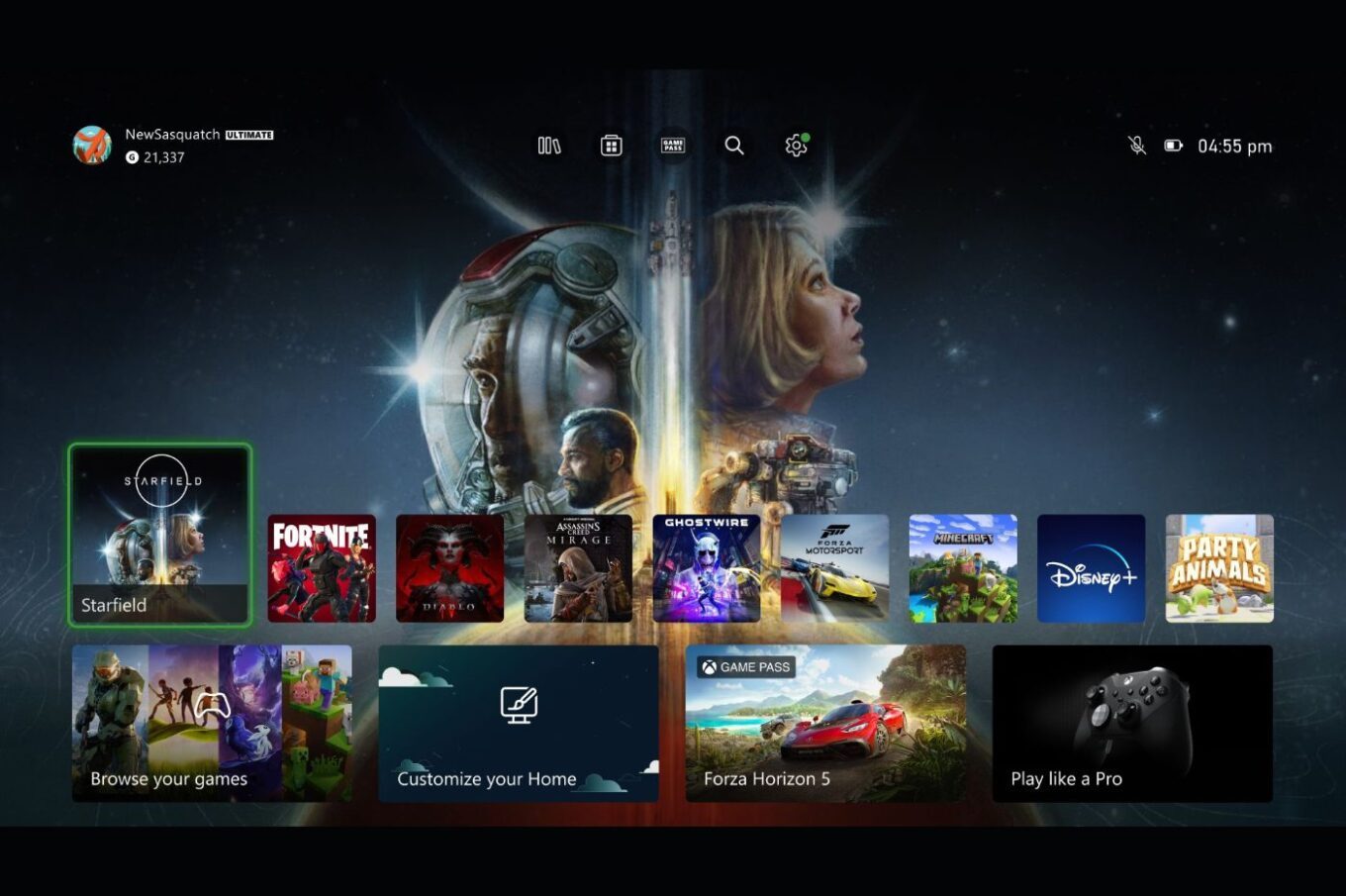 La nouvelle interface Xbox est de sortie