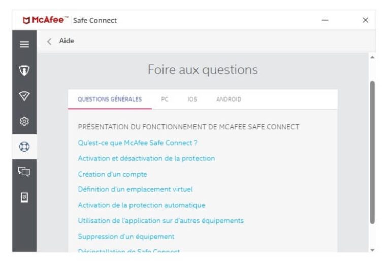 Avis McAfee Safe Connect 2026 : est-ce un VPN sûr