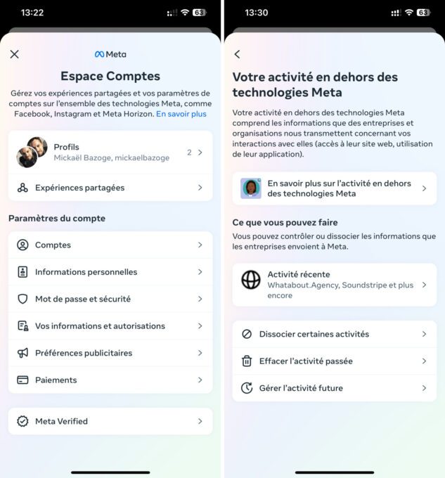 Meta rapproche les réglages Instagram et Facebook pour bloquer plus ...