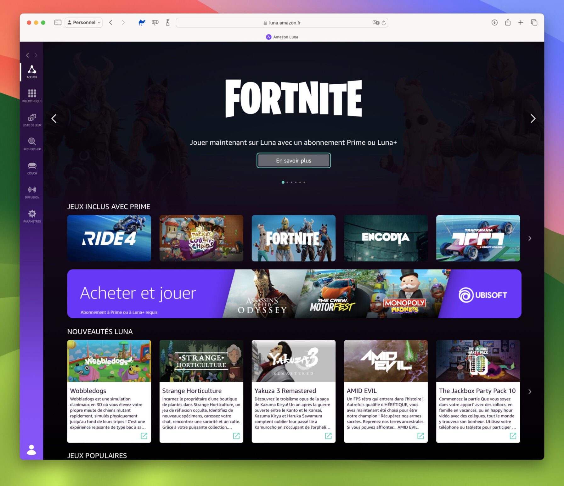 Luna, le service de cloud gaming d'Amazon, débarque en France