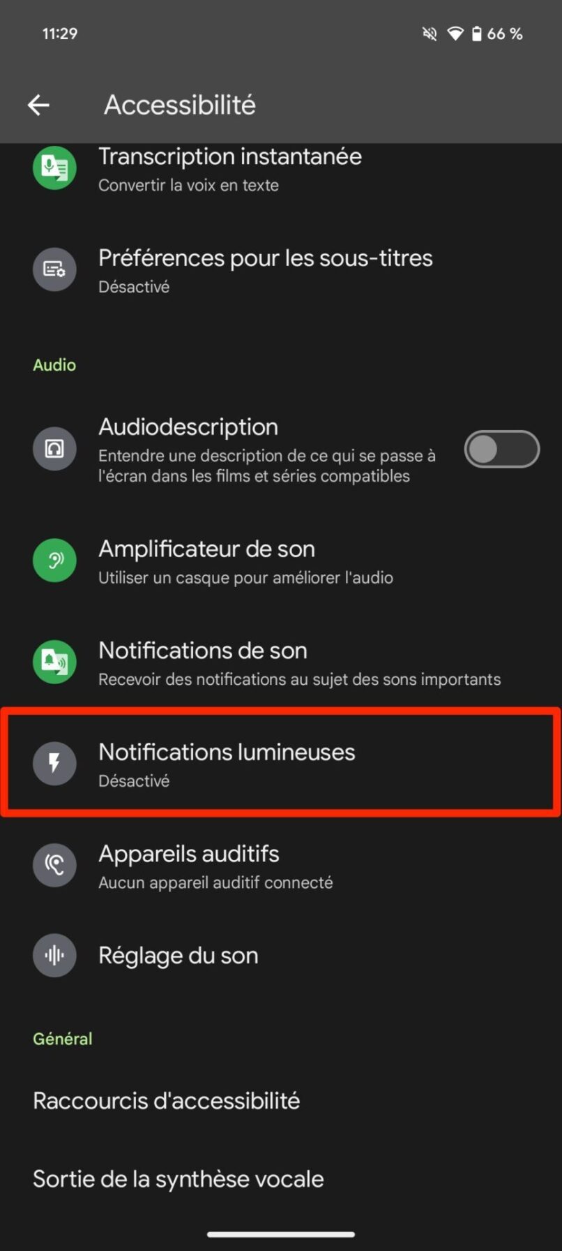 Android 14 : comment activer le flash pour vos notifications