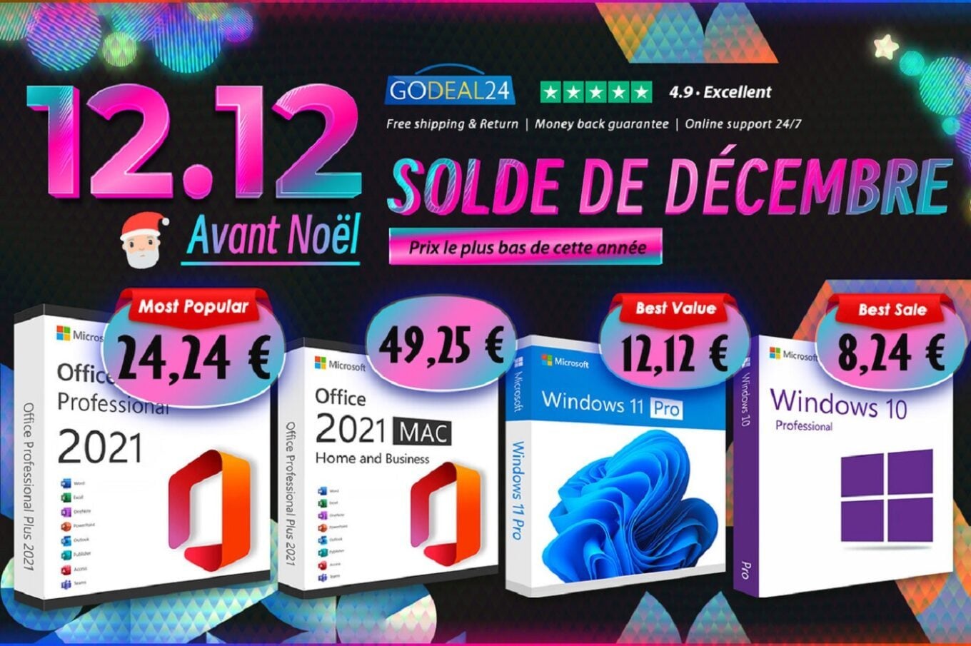 Promotion Double 12 : Obtenez Microsoft Office 2021 et Windows 11 Pro à ...