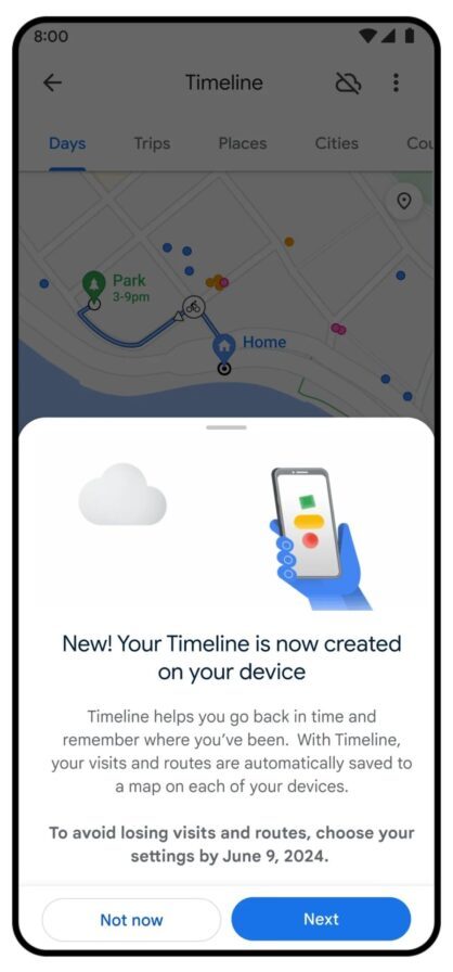 Google Maps va modifier le fonctionnement de votre historique des positions