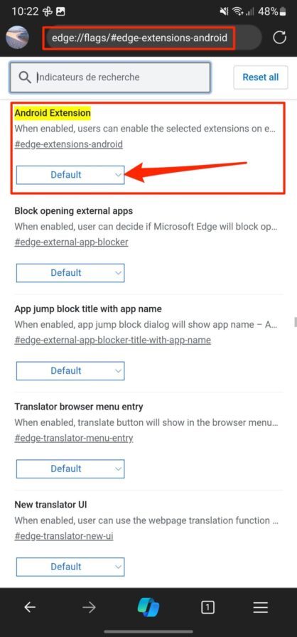 Microsoft Edge va prendre en charge les extensions sur Android