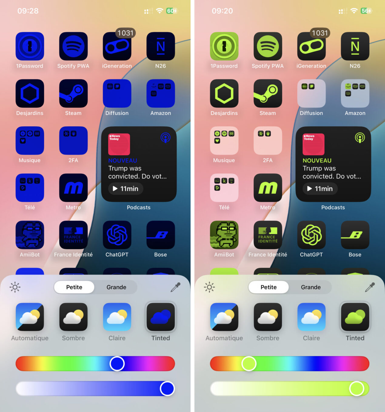 Découverte du nouvel écran d'accueil d'iOS 18 : pour le meilleur comme ...