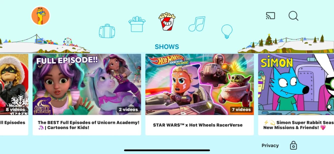 YouTube Kids change d'interface sur Android et iOS