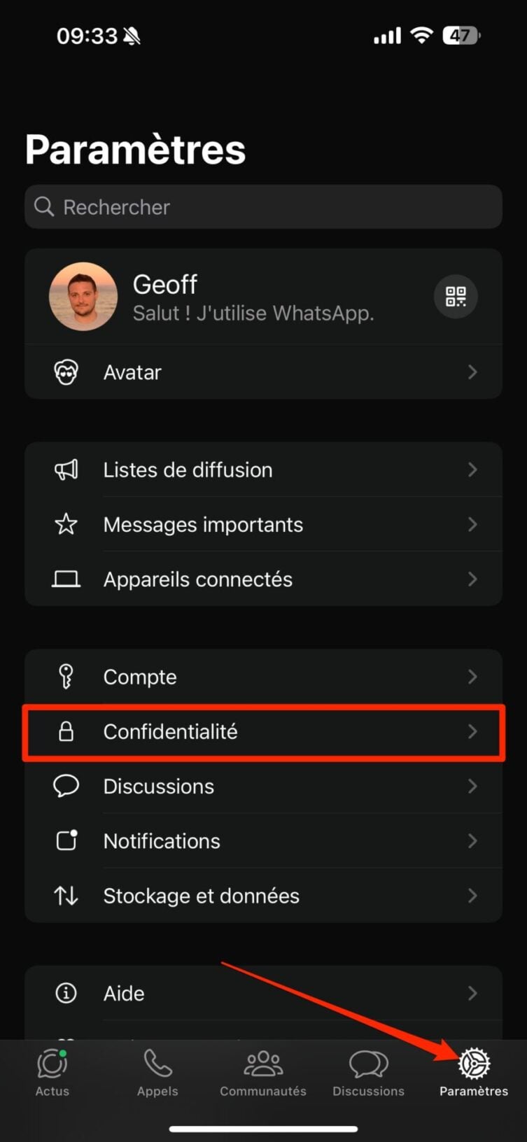 WhatsApp : comment lire un message sans être vu
