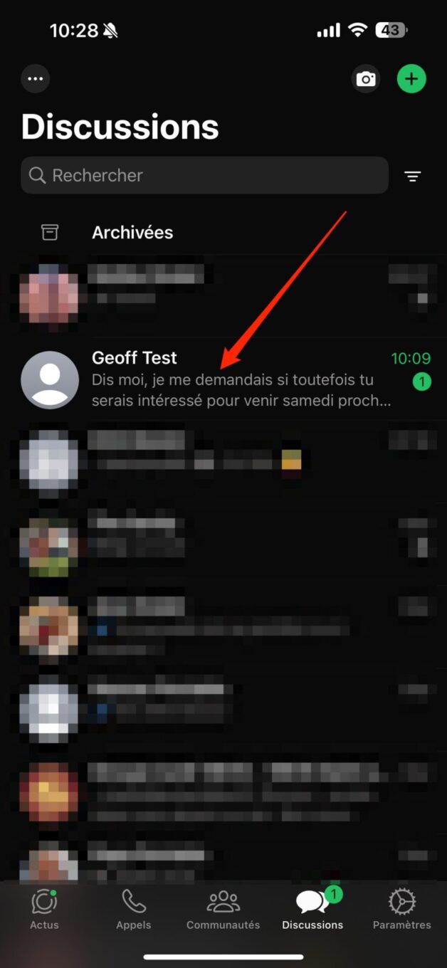 WhatsApp : comment lire un message sans être vu