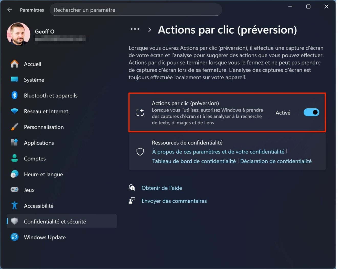 Windows 11 : comment utiliser « Click to do », les Actions par clic ...