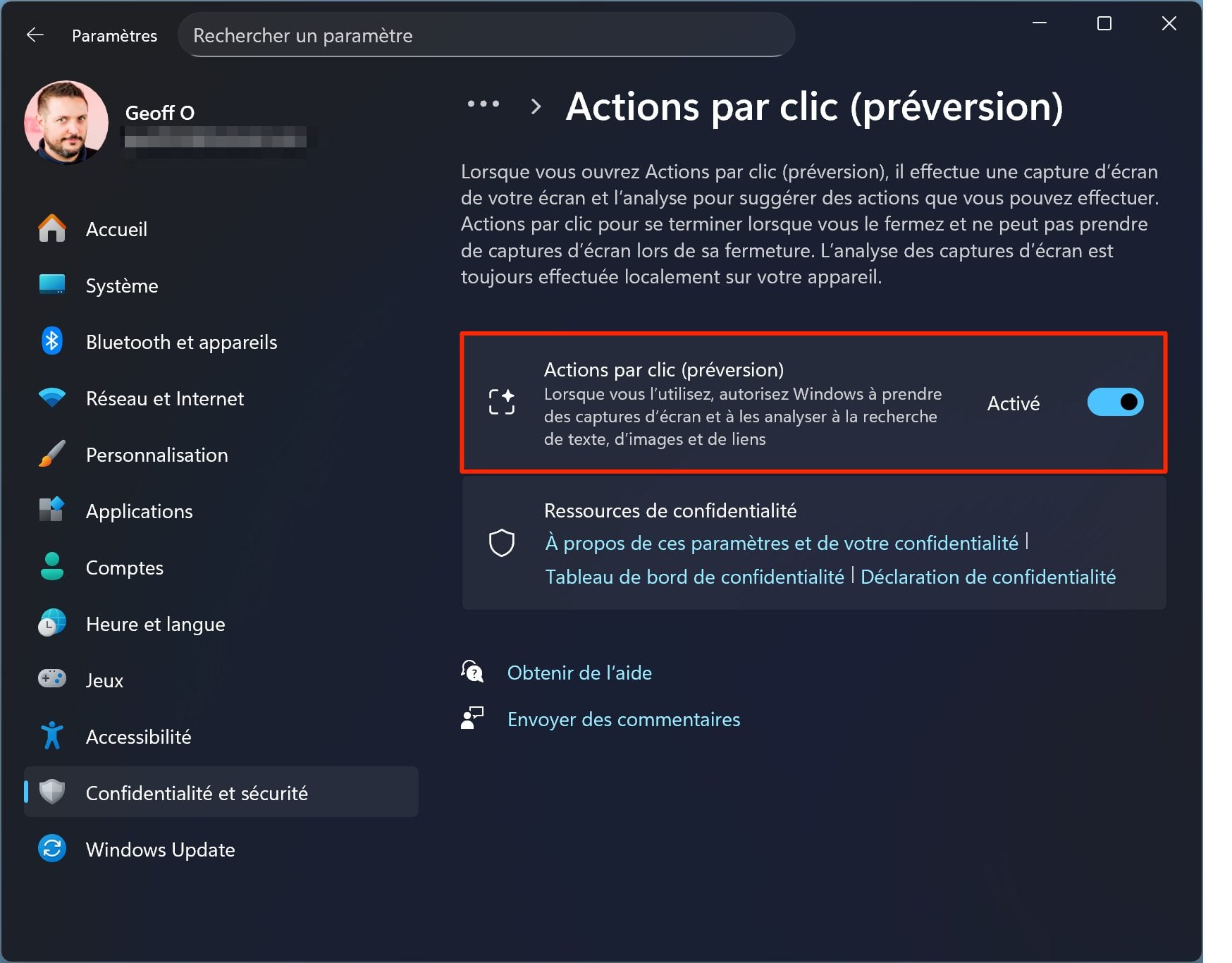 Windows 11 : comment utiliser « Click to do », les Actions par clic ...