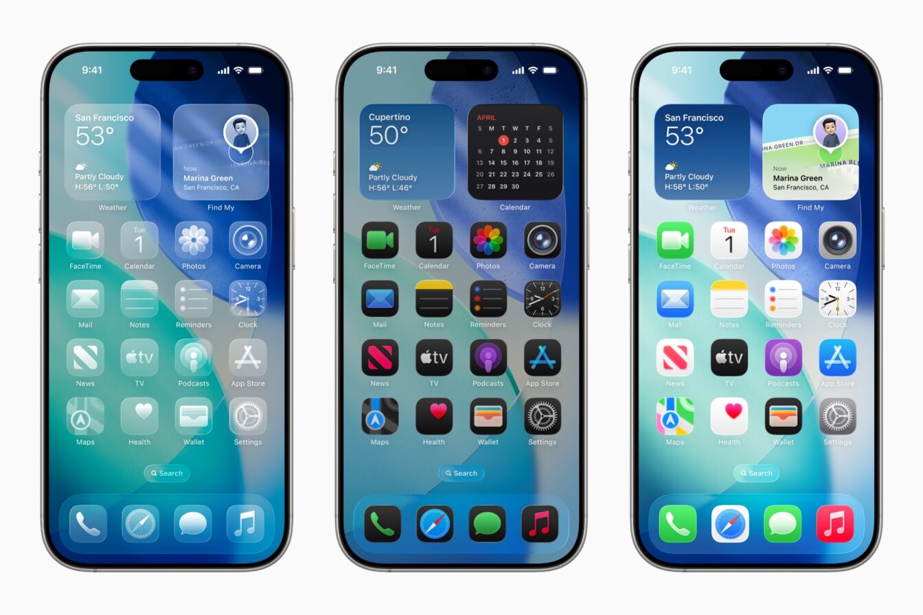 « Liquid Glass » : voici la nouvelle interface de l’iPhone avec iOS 26