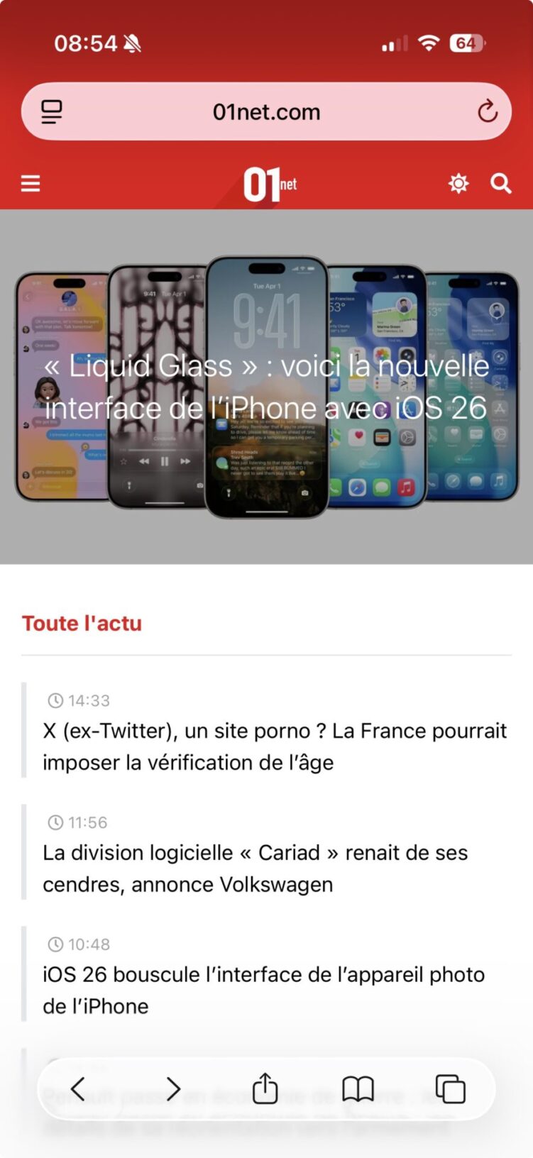 Liquid Glass dans iOS 26 : ce qui est bien dans la nouvelle interface d ...