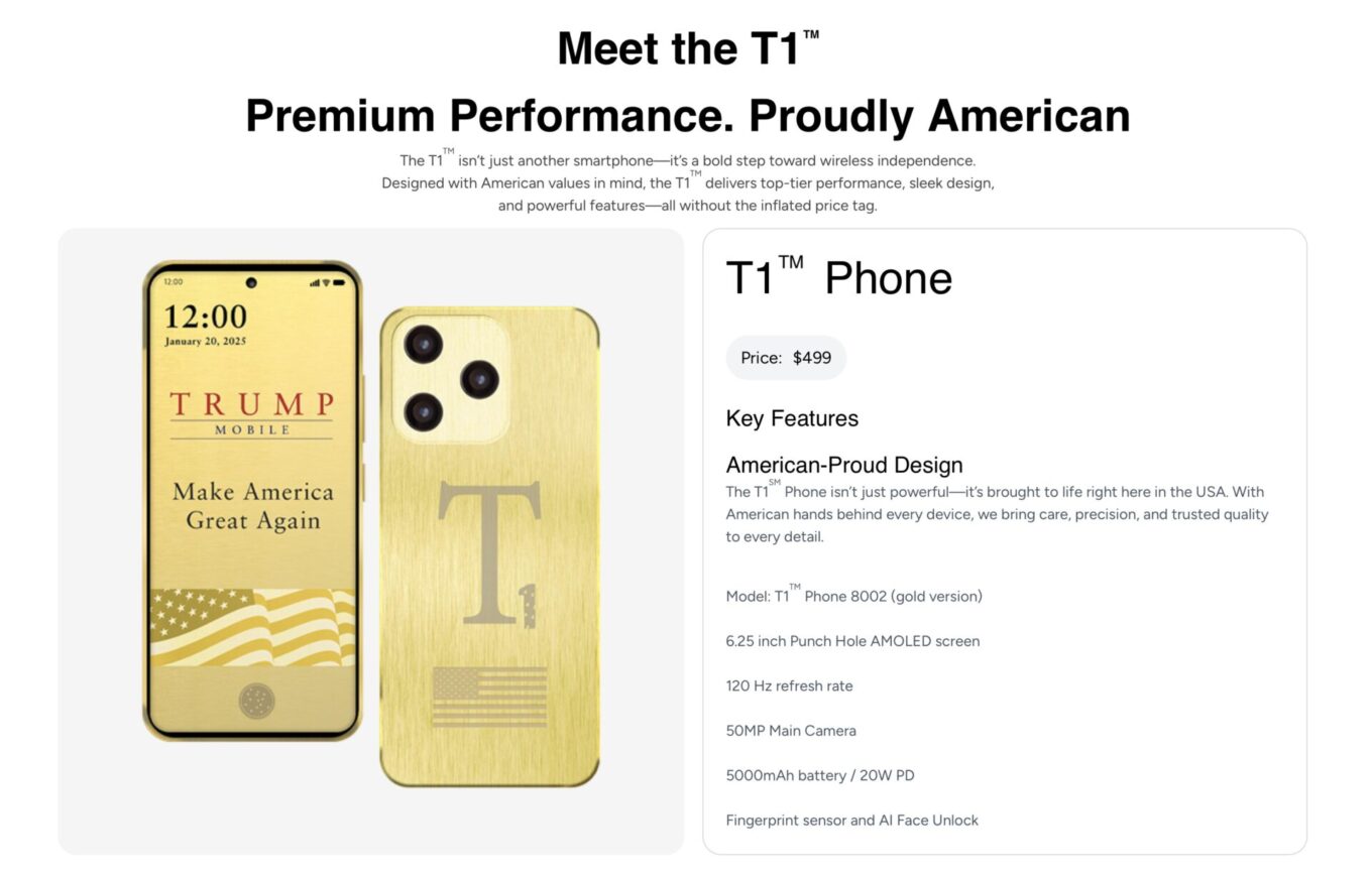 Le Trump Phone 100 % américain n'est plus fabriqué aux États-Unis