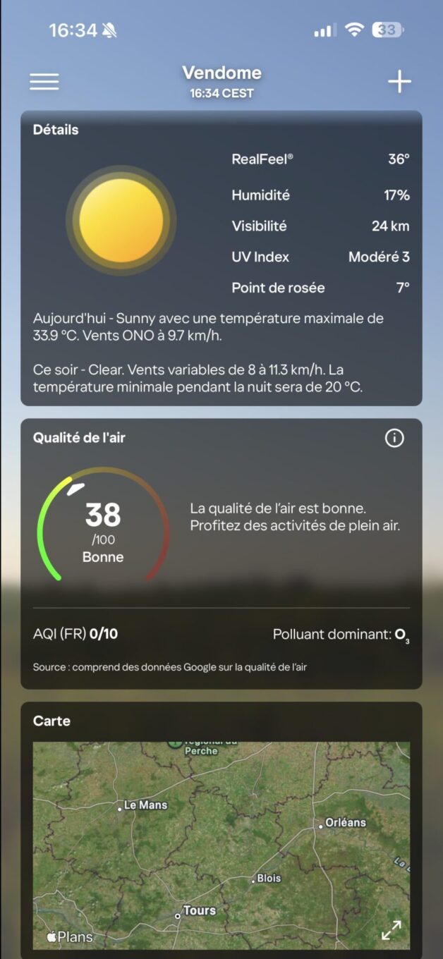 Les 5 meilleures applications météo gratuites pour Android et iPhone