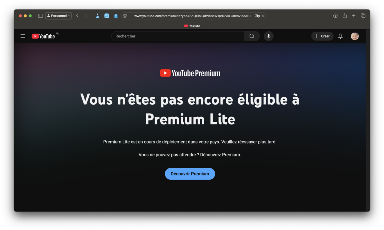 YouTube Premium Lite arrive officiellement en France