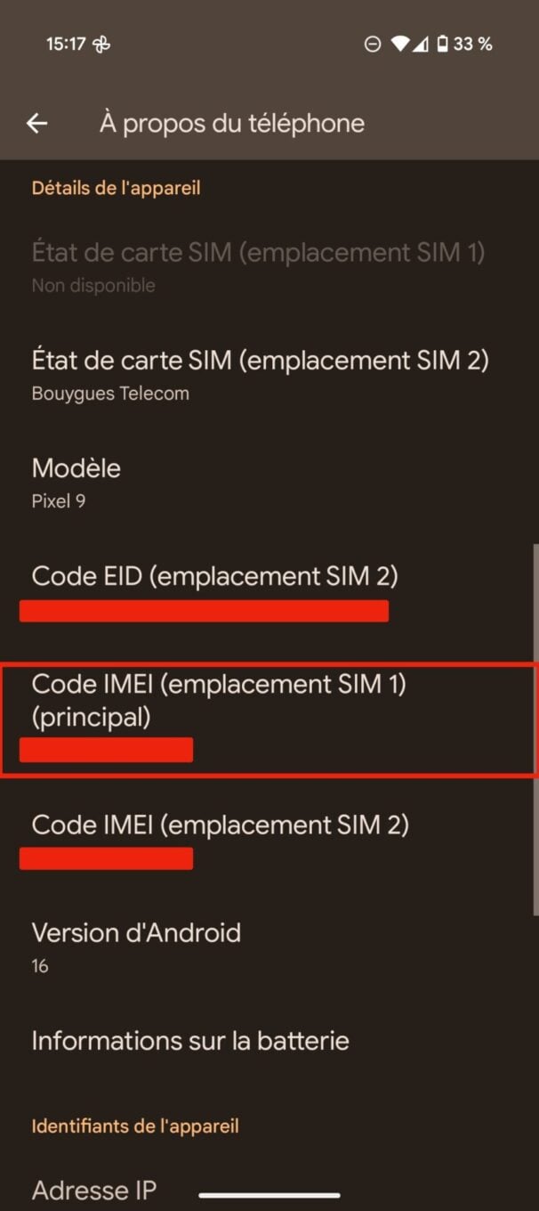 Numéro IMEI : comment le trouver et à quoi sert-il