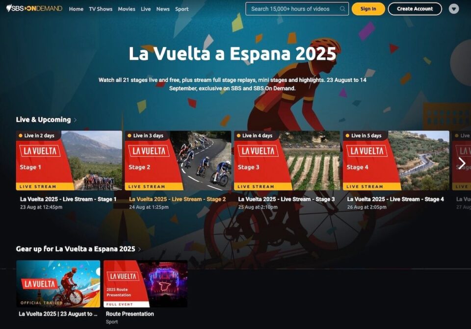 Comment voir la Vuelta 2026 en direct sur une chaîne gratuite