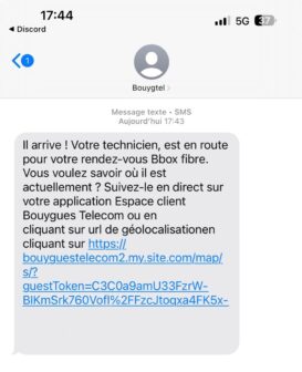 Après la cyberattaque : quand un vrai SMS de Bouygues Telecom ressemble ...