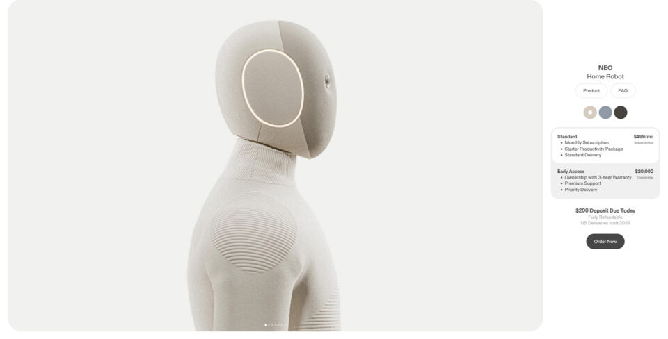 NEO : le robot domestique du moment n'est qu'une illusion