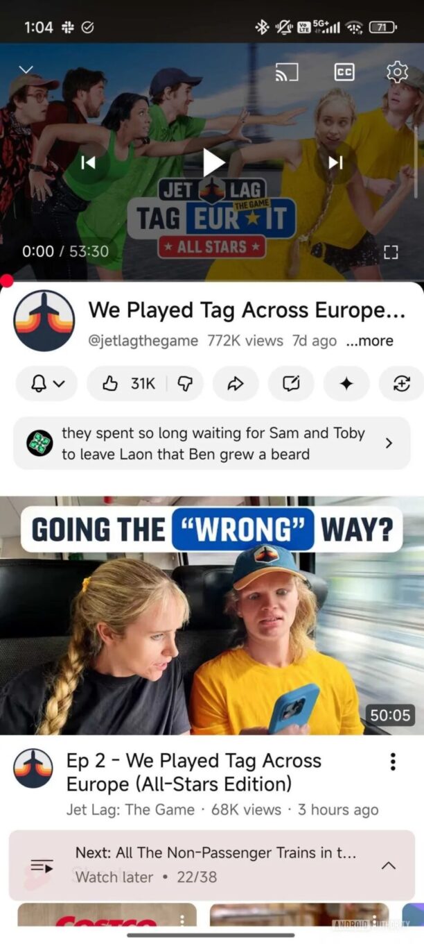 YouTube teste une nouvelle interface sur mobile, et elle divise déjà