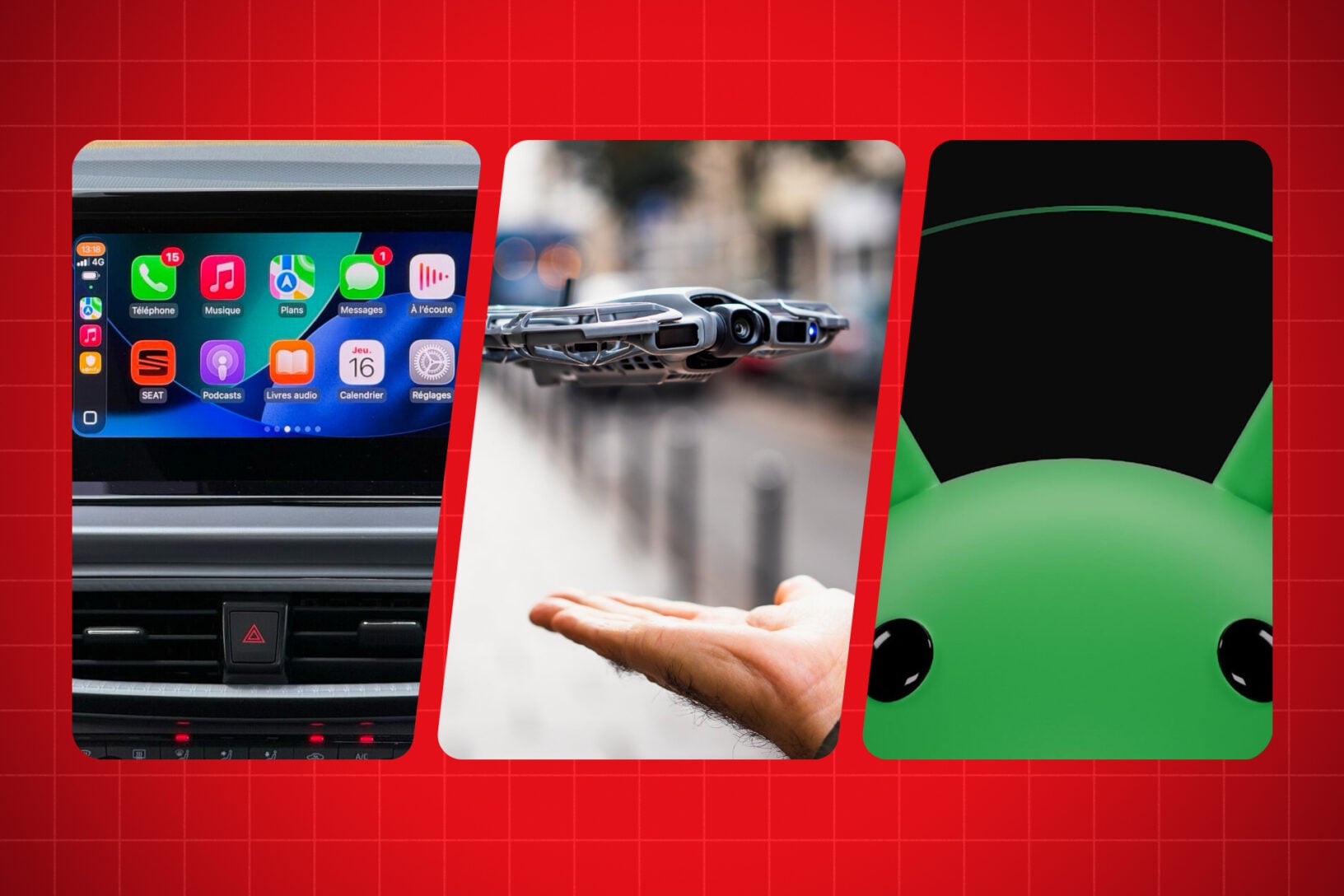 01net morning : CarPlay en approche chez Tesla, test du nouveau drone ...