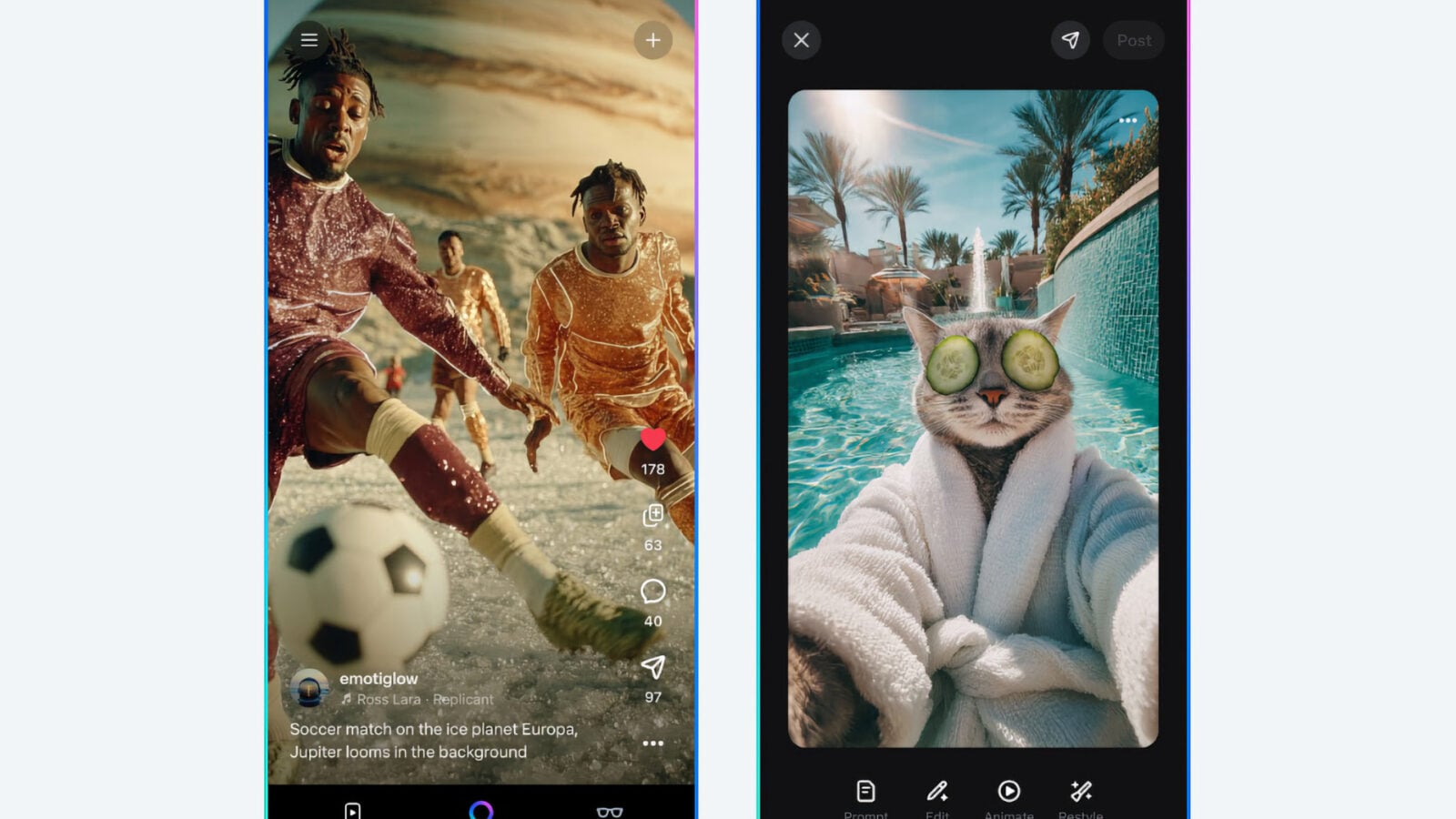 Meta lance la bouillie IA des vidéos Vibes en Europe