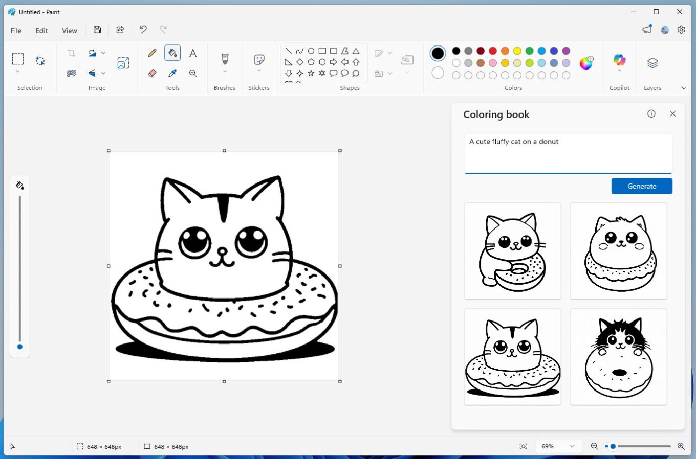 Windows 11 : Paint pourra bientôt générer des coloriages pour vos enfants