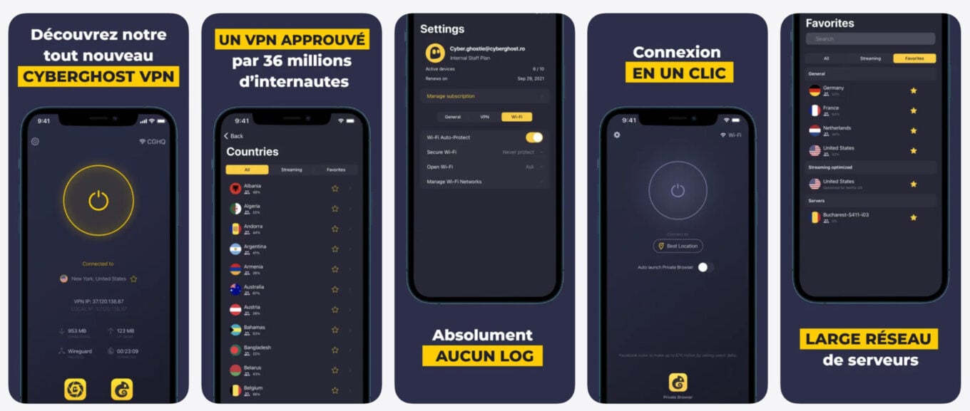 Test CyberGhost en 2026 : l'avis des experts 01net