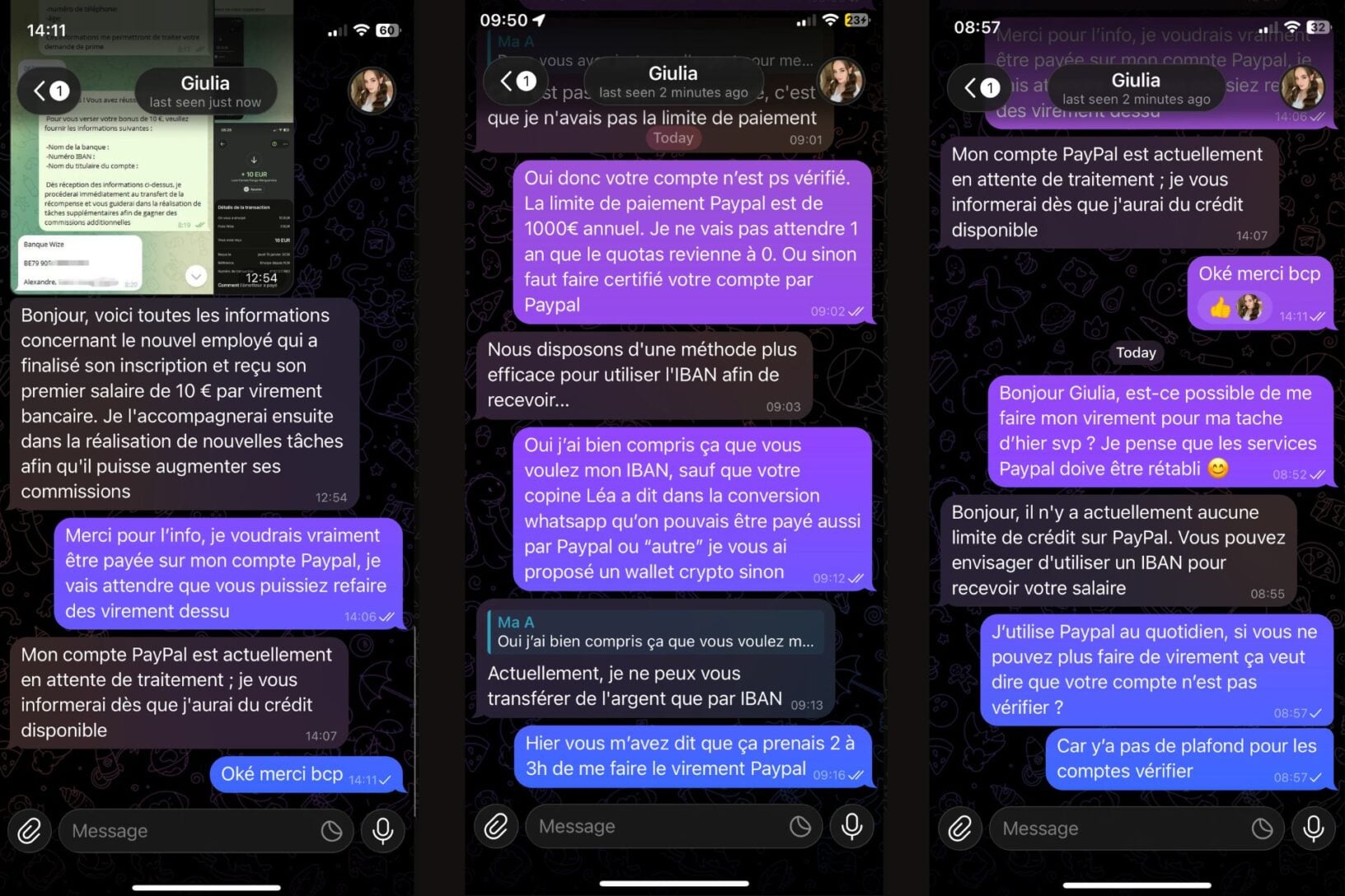 On a infiltré un groupe WhatsApp qui veut voler vos données bancaires ...