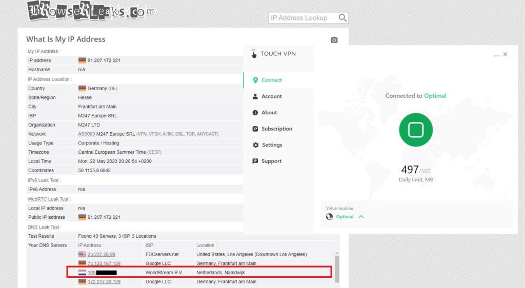 Touch VPN Review 2025: 100% Free and Not Worth Your Time